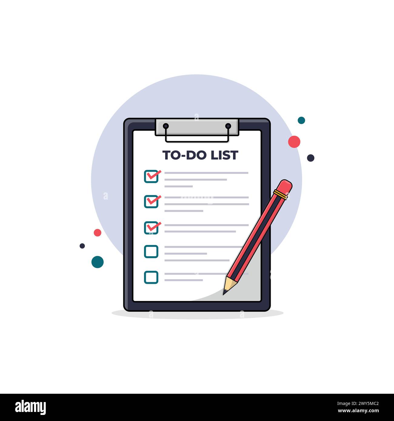 Checklist in clipboard document Cut Out Stock Images & Pictures - Alamy