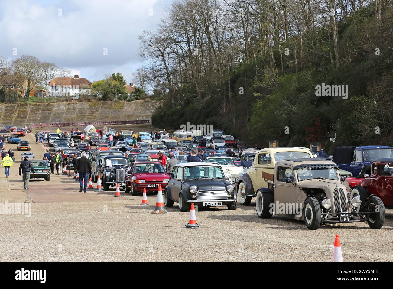 Easter Gathering (pre-1994 cars), 30th March 2024, Brooklands Museum, Weybridge, Surrey, England ...