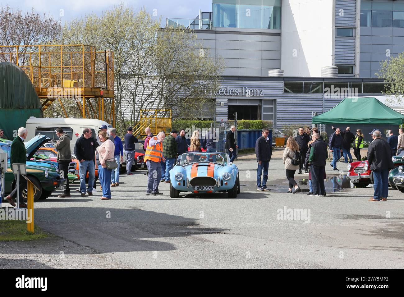 AC Cobra MkIII 427 (1967, Rover 3.5 V8 replica), Easter Gathering, 30th March 2024, Brooklands ...