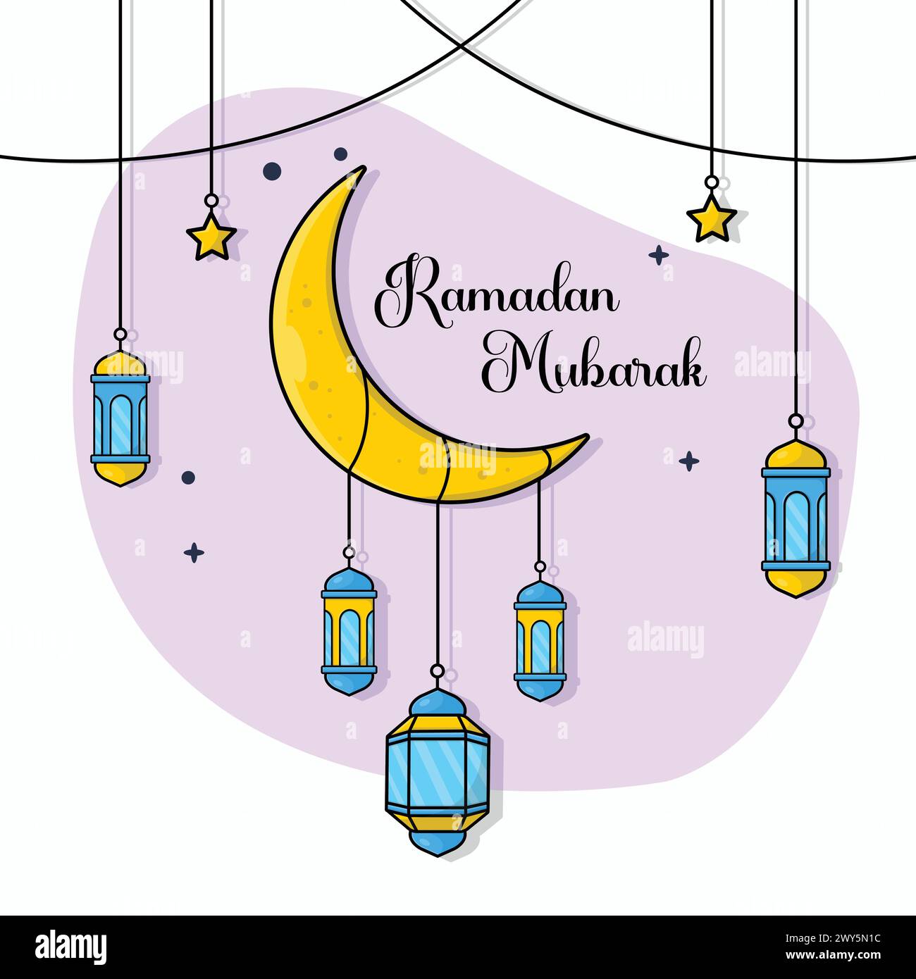 Elegant Ramadan Special Islamic Greeting Post Design Stock Vector Image ...