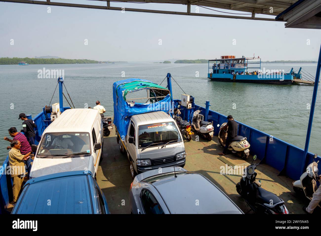 India goa panaji mandovi river hi-res stock photography and images - Alamy