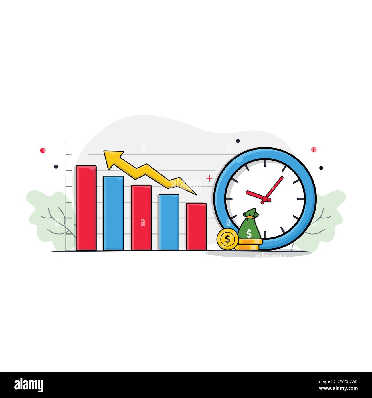 Year by Year Small Business to Be Successful Vector Illustration ...