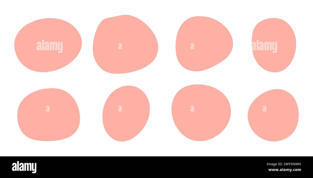 Set of abstract shaped stickers for unique modern designs. 8 abstract ...