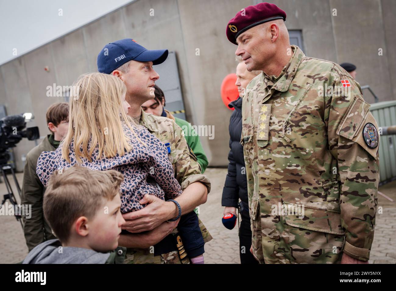 Korsoer, April 4, 2024. The acting defense chief Major General Michael ...