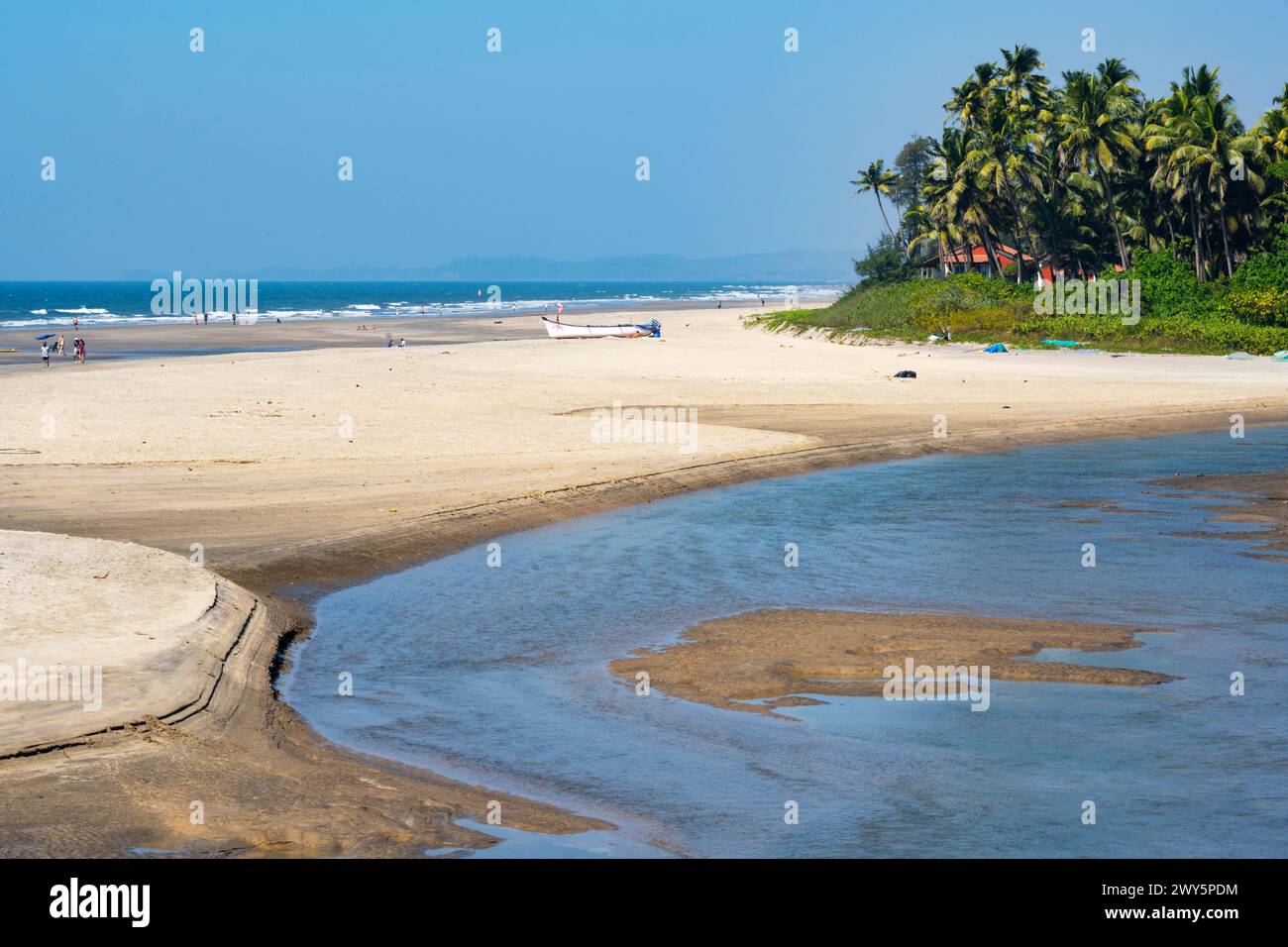 Indien, Goa, Mandrem, Mandrem Beach Stock Photo - Alamy