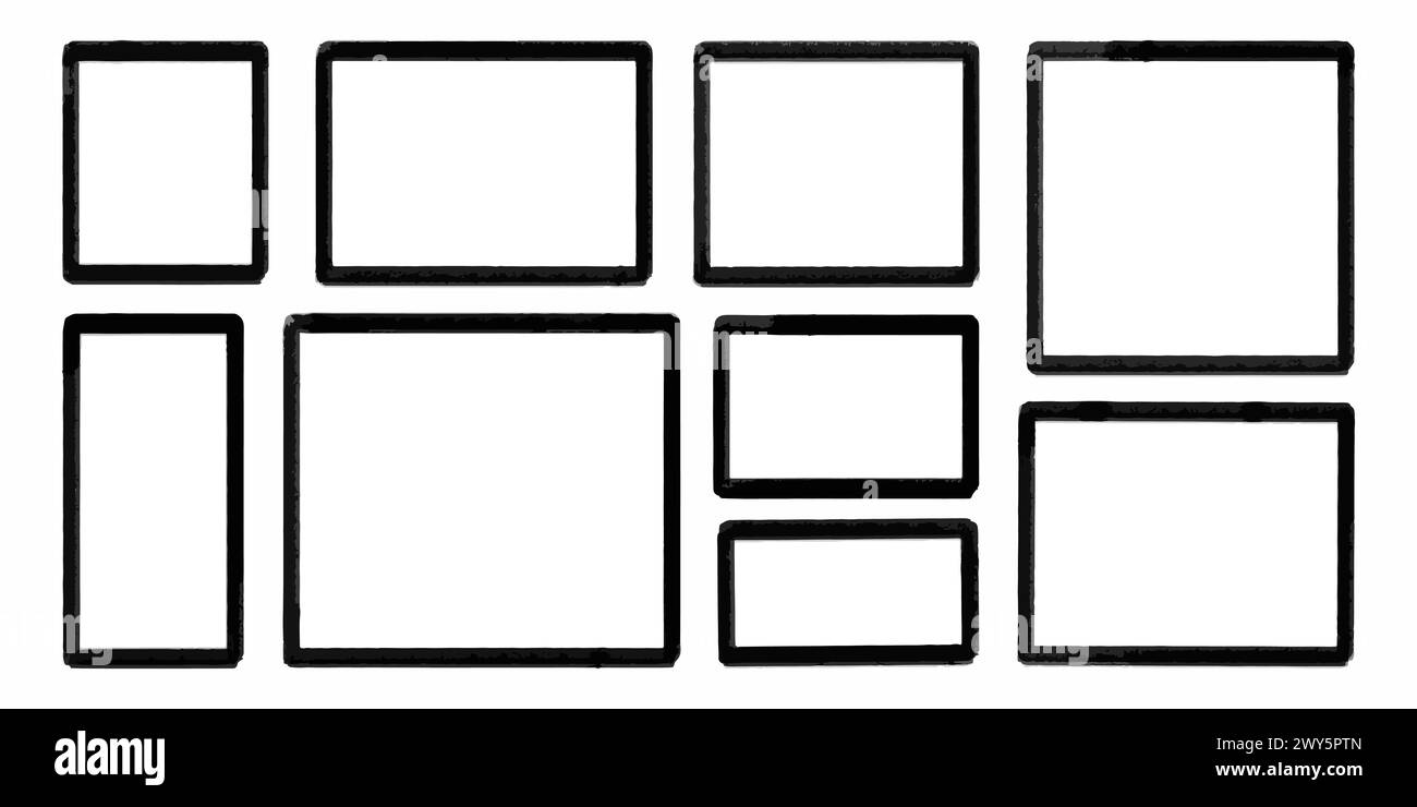 Vintage square frames Stock Vector Images - Alamy