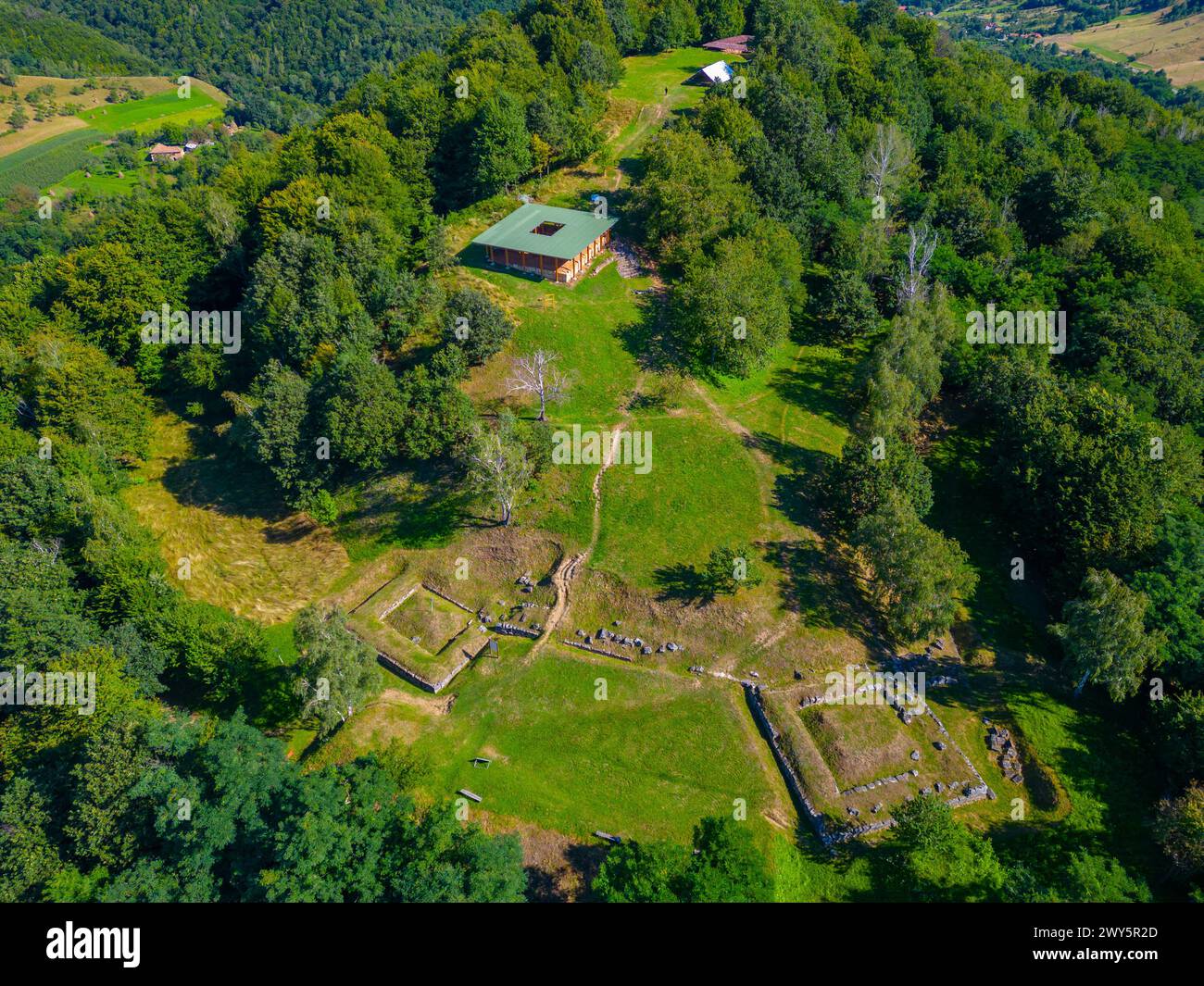 Dacian Fortress Costesti in Orastie mountains in Romania Stock Photo ...