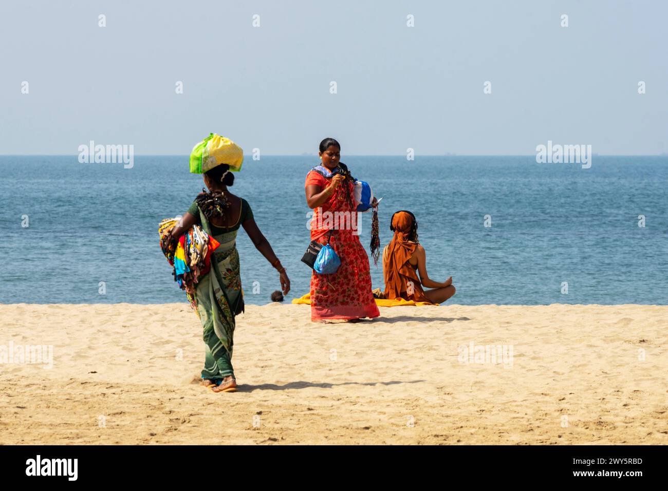 Indien, Goa, Anjuna, Ozran Beach (Little Vagator Beach Stock Photo - Alamy