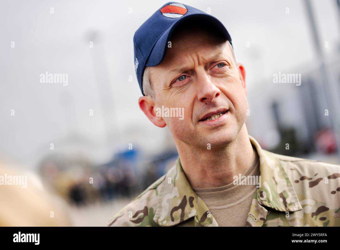 Korsoer, April 4, 2024. Ship Chief Sune Lund as the frigate Iver ...