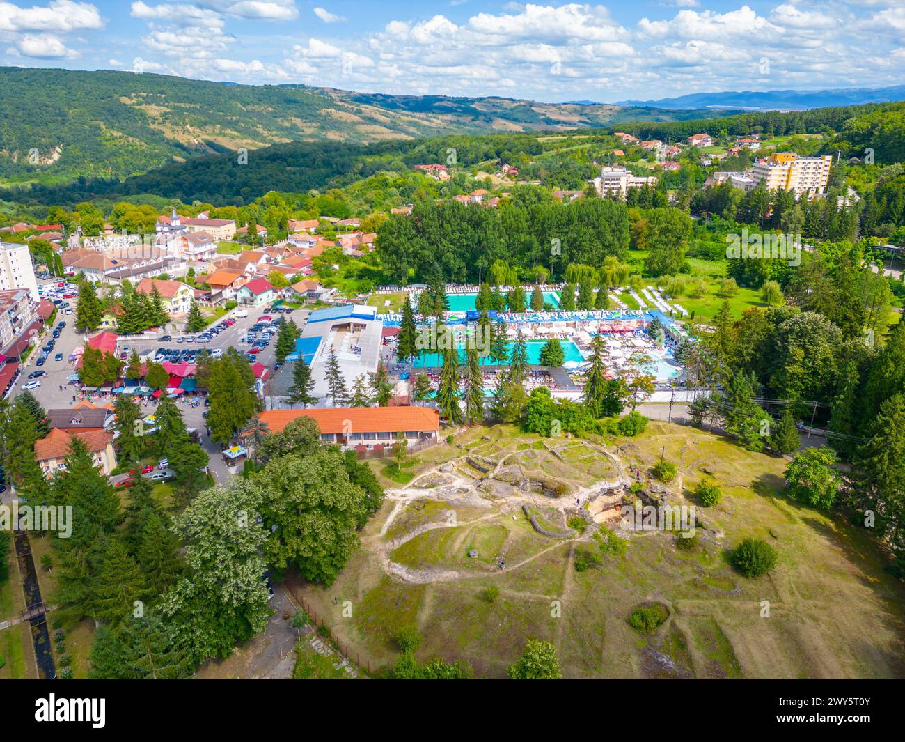 Germisara Roman Thermal Baths in Romania Stock Photo - Alamy