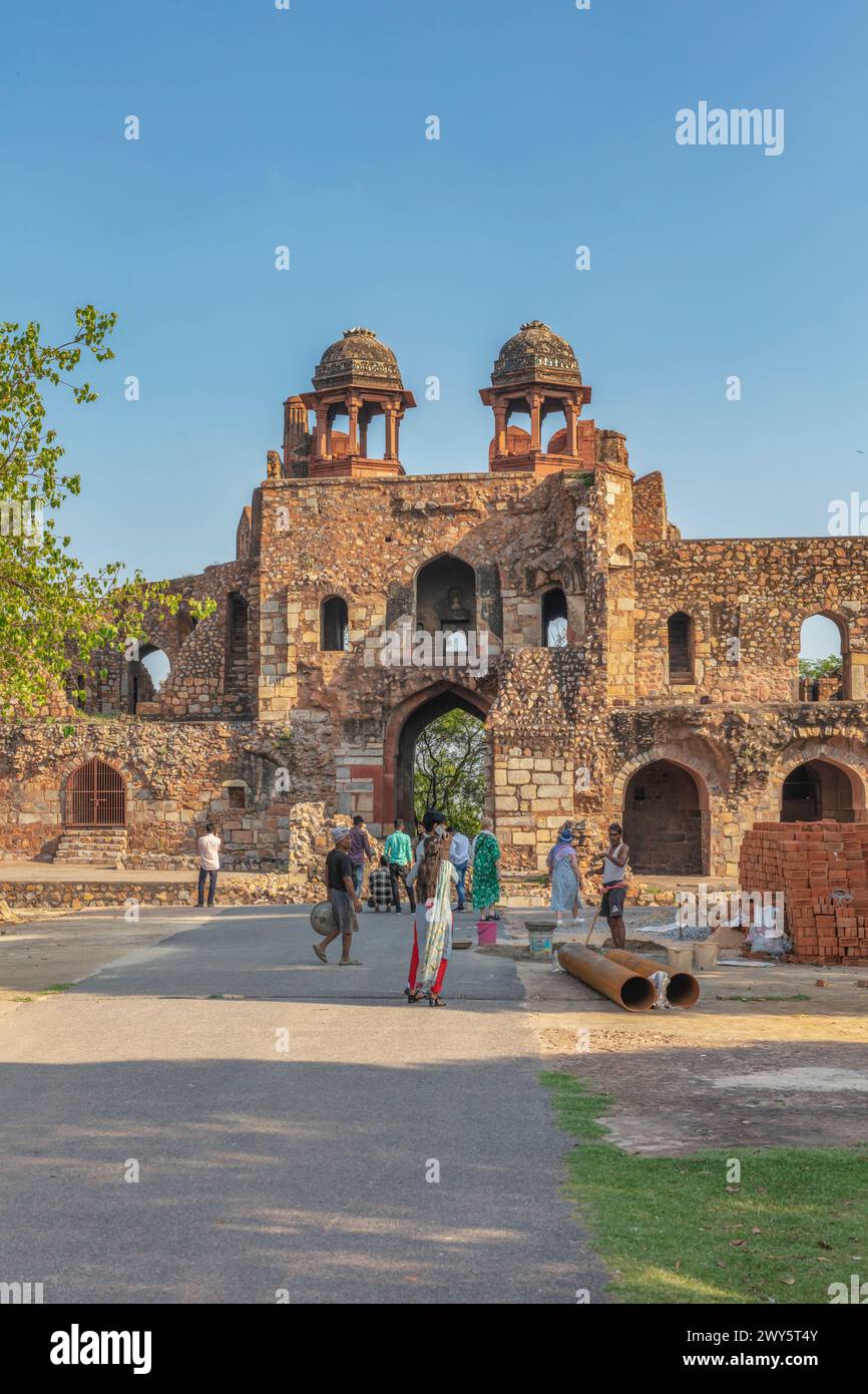 Humayun Gate, Purana Qila, Old Fort, New Delhi, India Stock Photo - Alamy