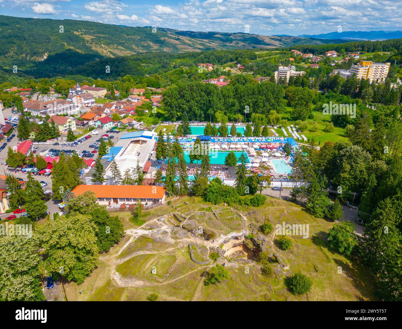 Germisara Roman Thermal Baths in Romania Stock Photo - Alamy