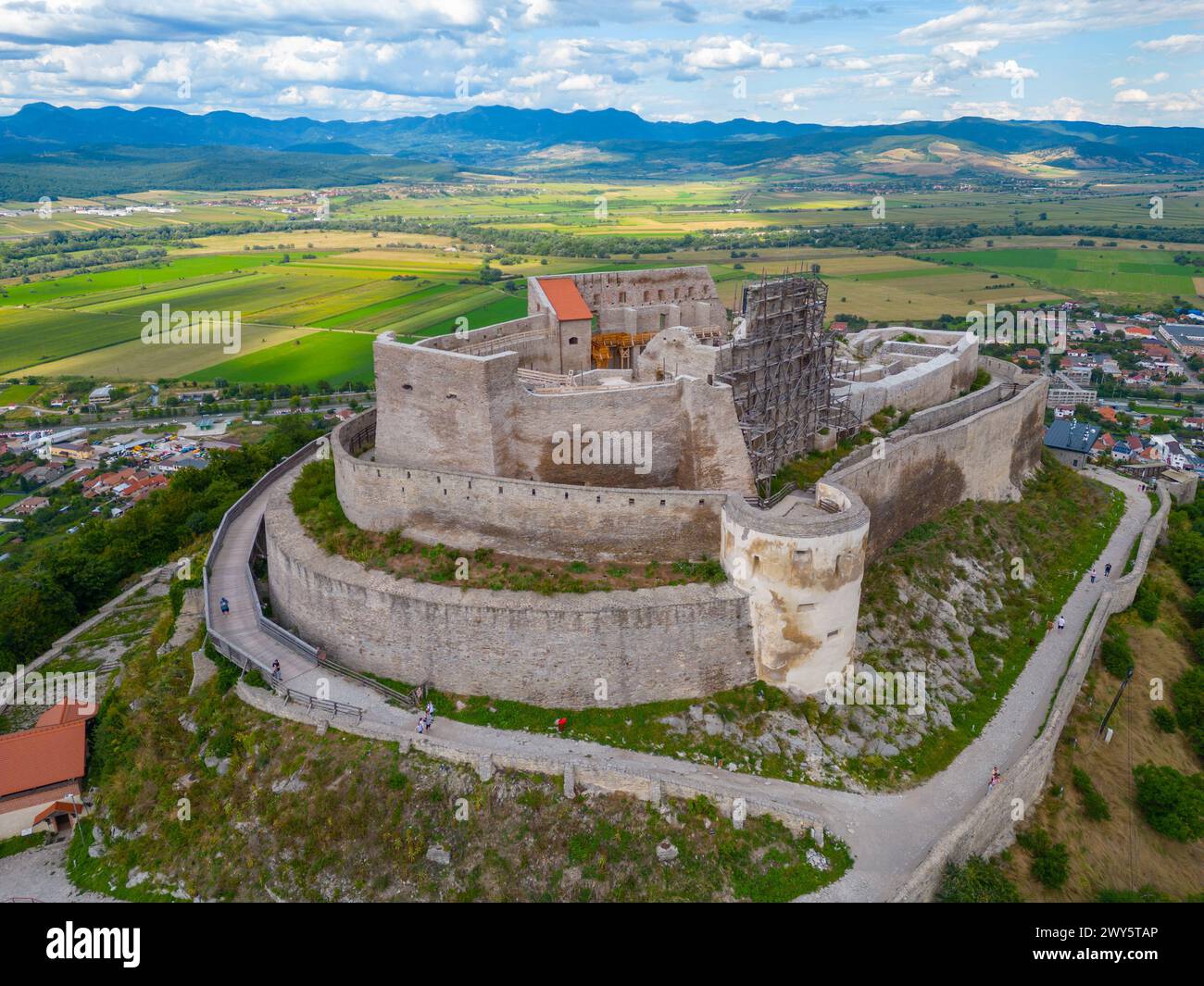 The Fortress of Deva and surrounding countryside in Romania Stock Photo - Alamy