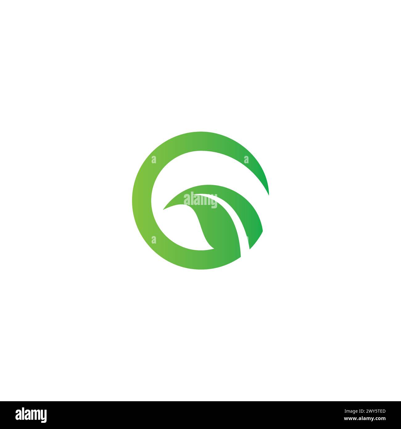 G Leaf Nature Logo Design. G Icon Vector Illustration Stock Vector ...