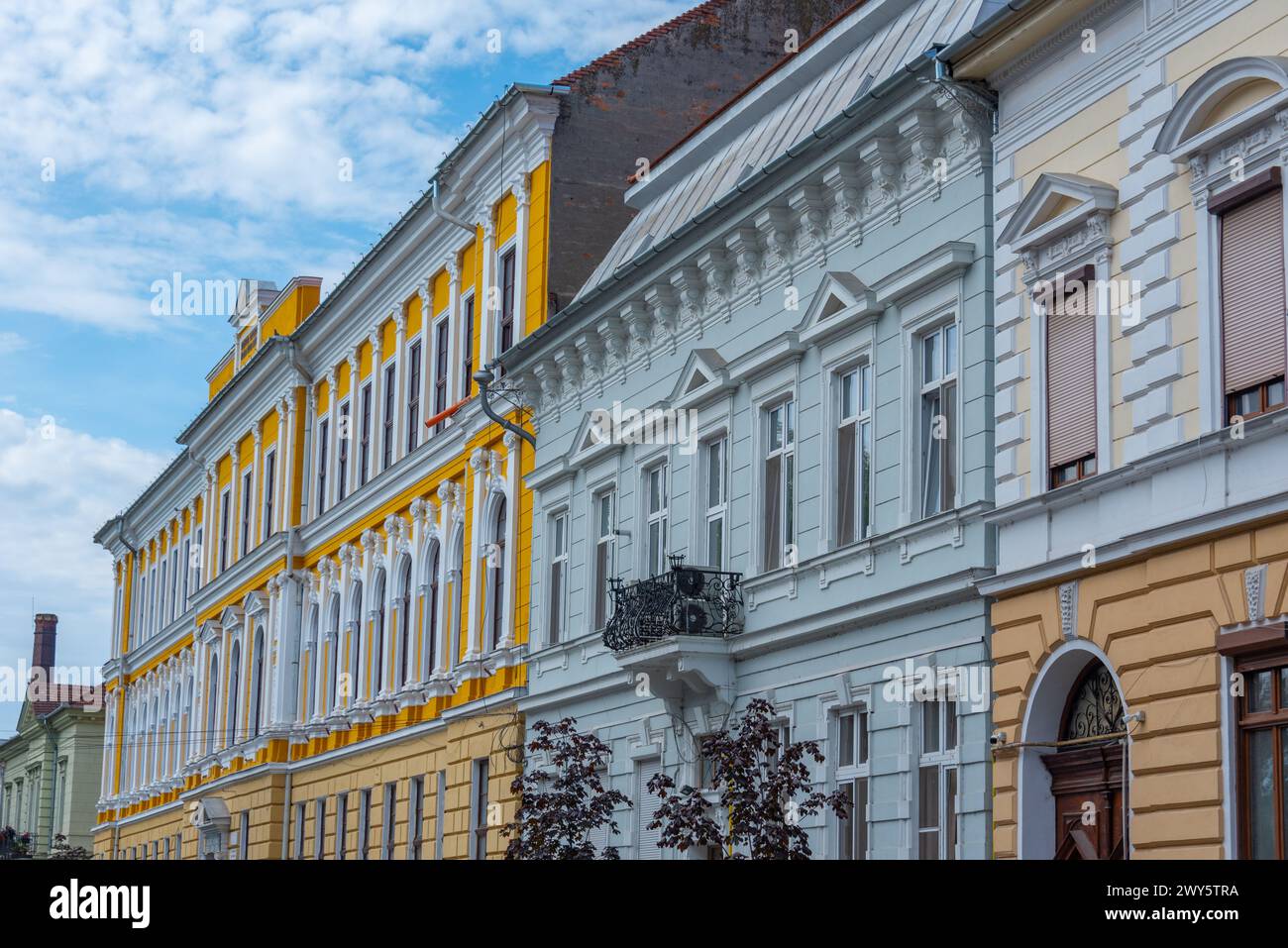 Historical palace at the Revolution Boulevard in Arad, Romania Stock ...
