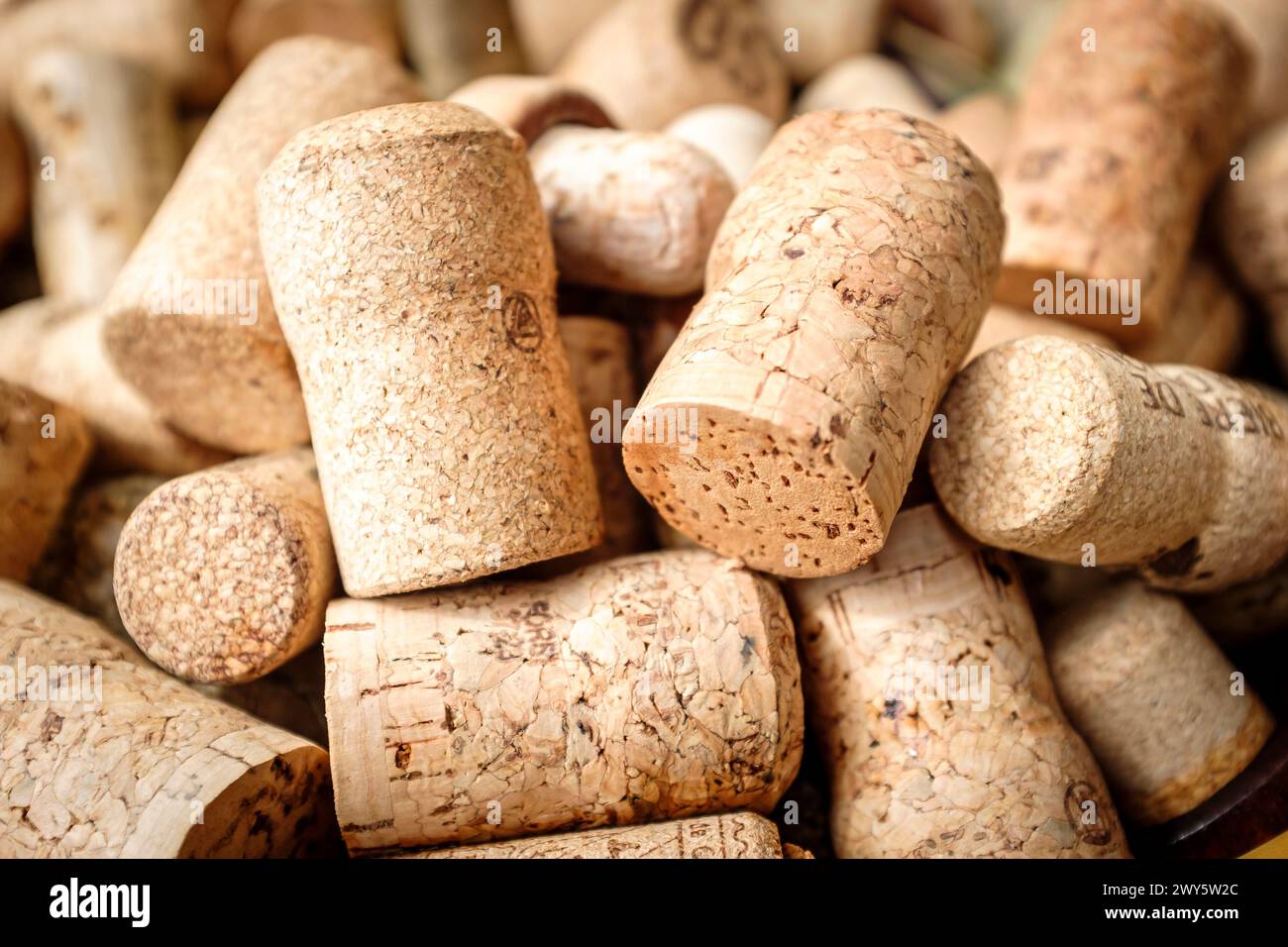 Pile of used corks Stock Photo - Alamy