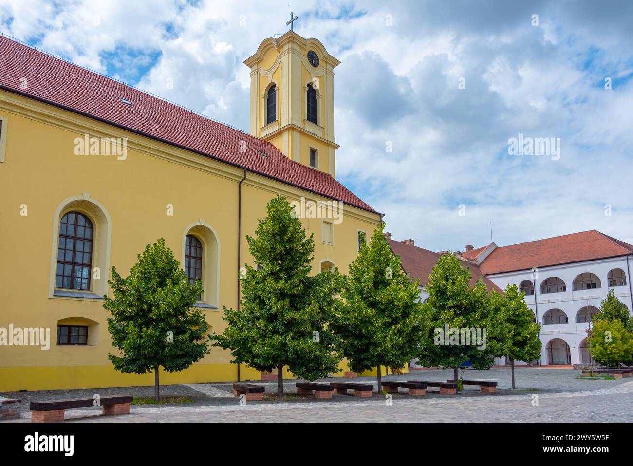 Courtyard of the Oradea fortress in Romania Stock Photo - Alamy