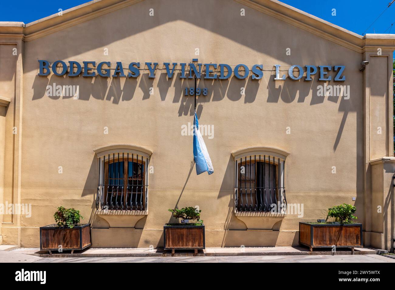 Bodega Lopez Exterior, Mendoza, Mendoza Province, Argentina Stock Photo ...