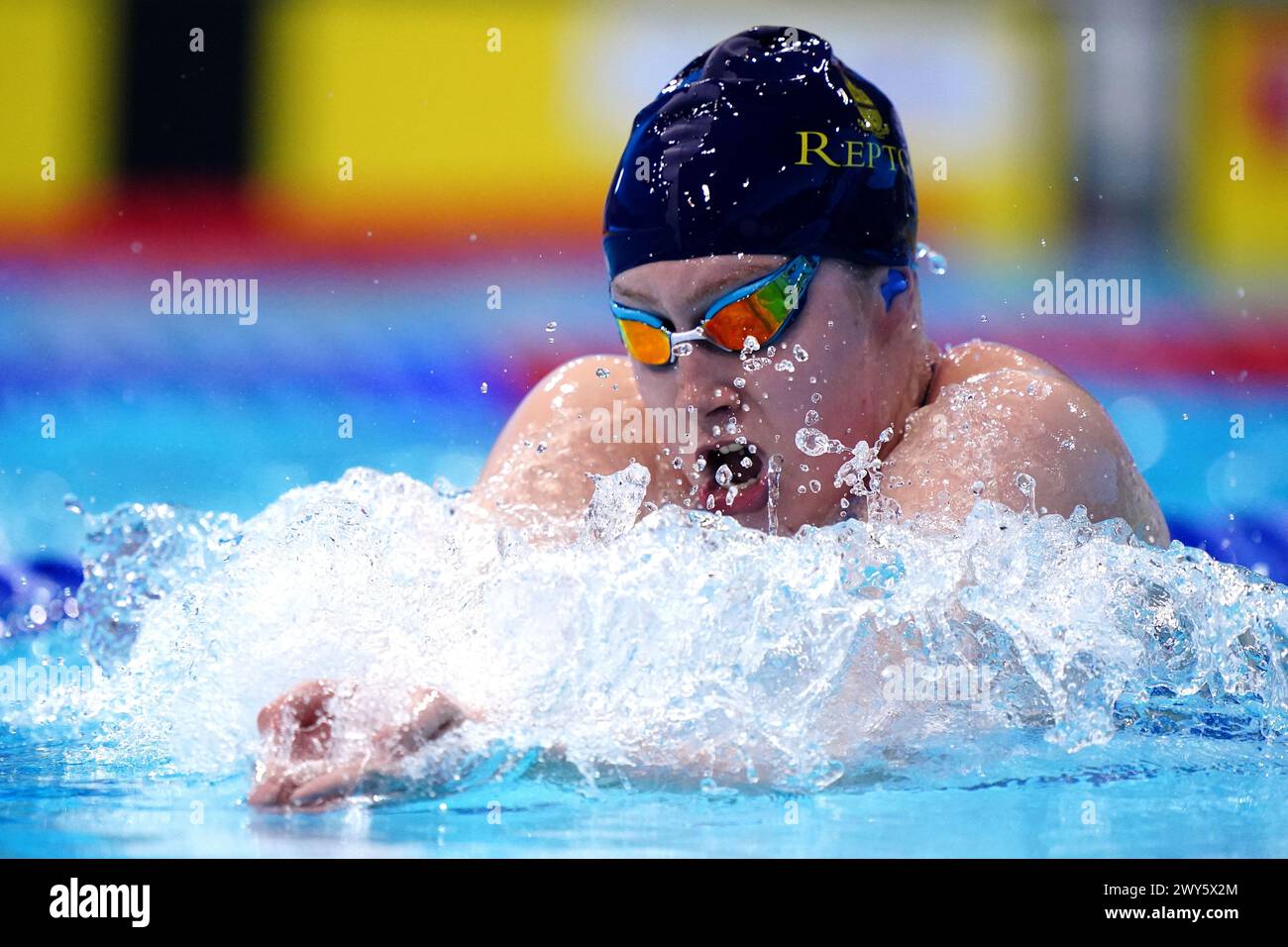 Eleanor Broughton in action during the Women's 400m IM Heats on day ...