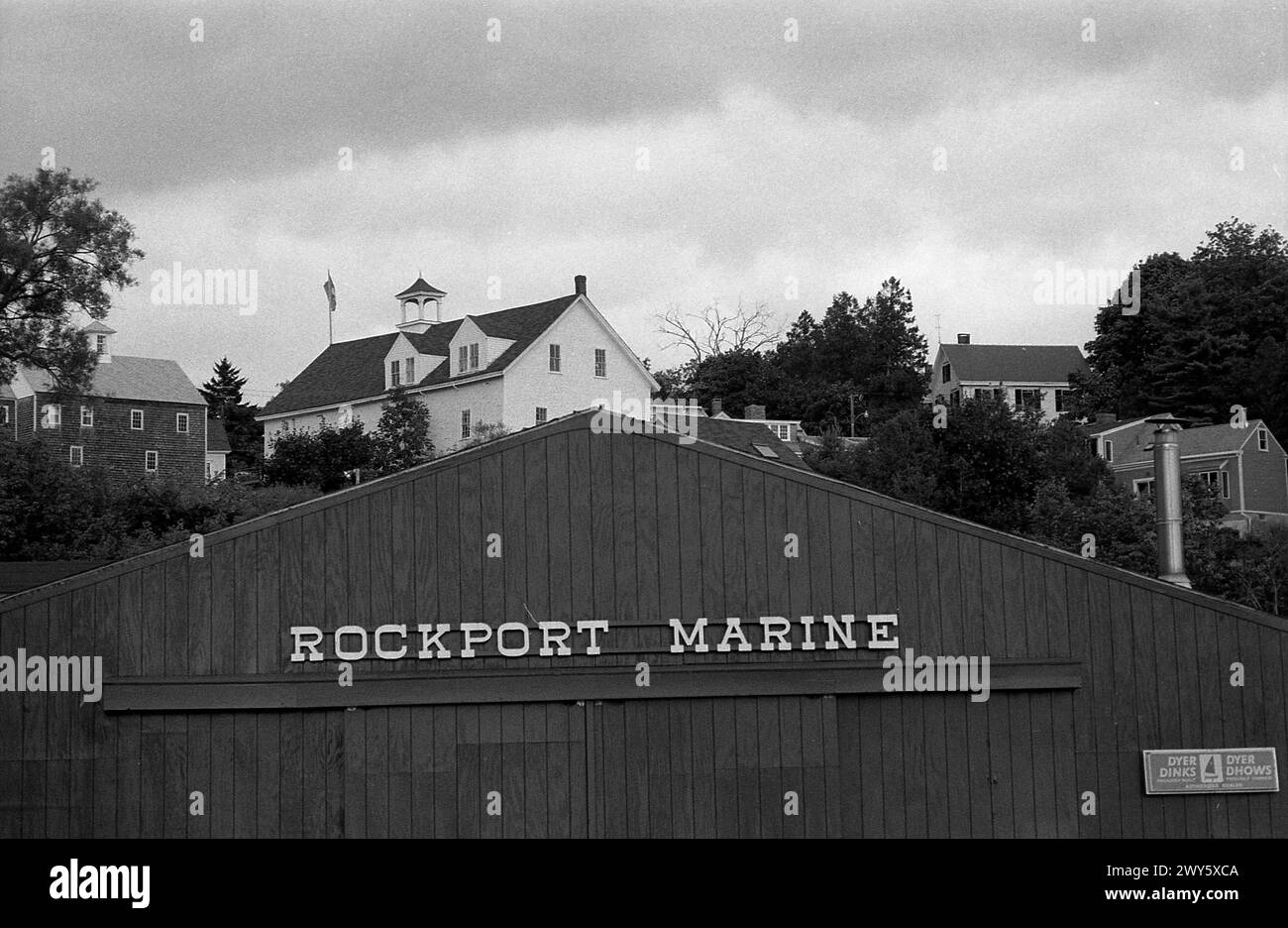 Rockport, Maine sign, USA, 1982 Stock Photo - Alamy