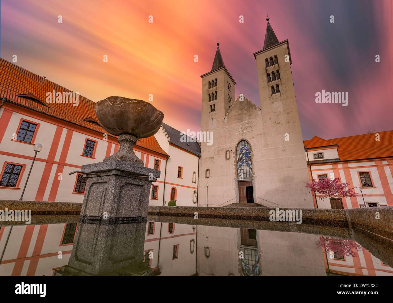 Premonstratensian Monastery from 12th century and the Romanesque church ...