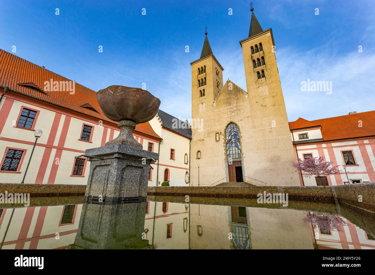 Premonstratensian Monastery from 12th century and the Romanesque church of Annunciation of ...