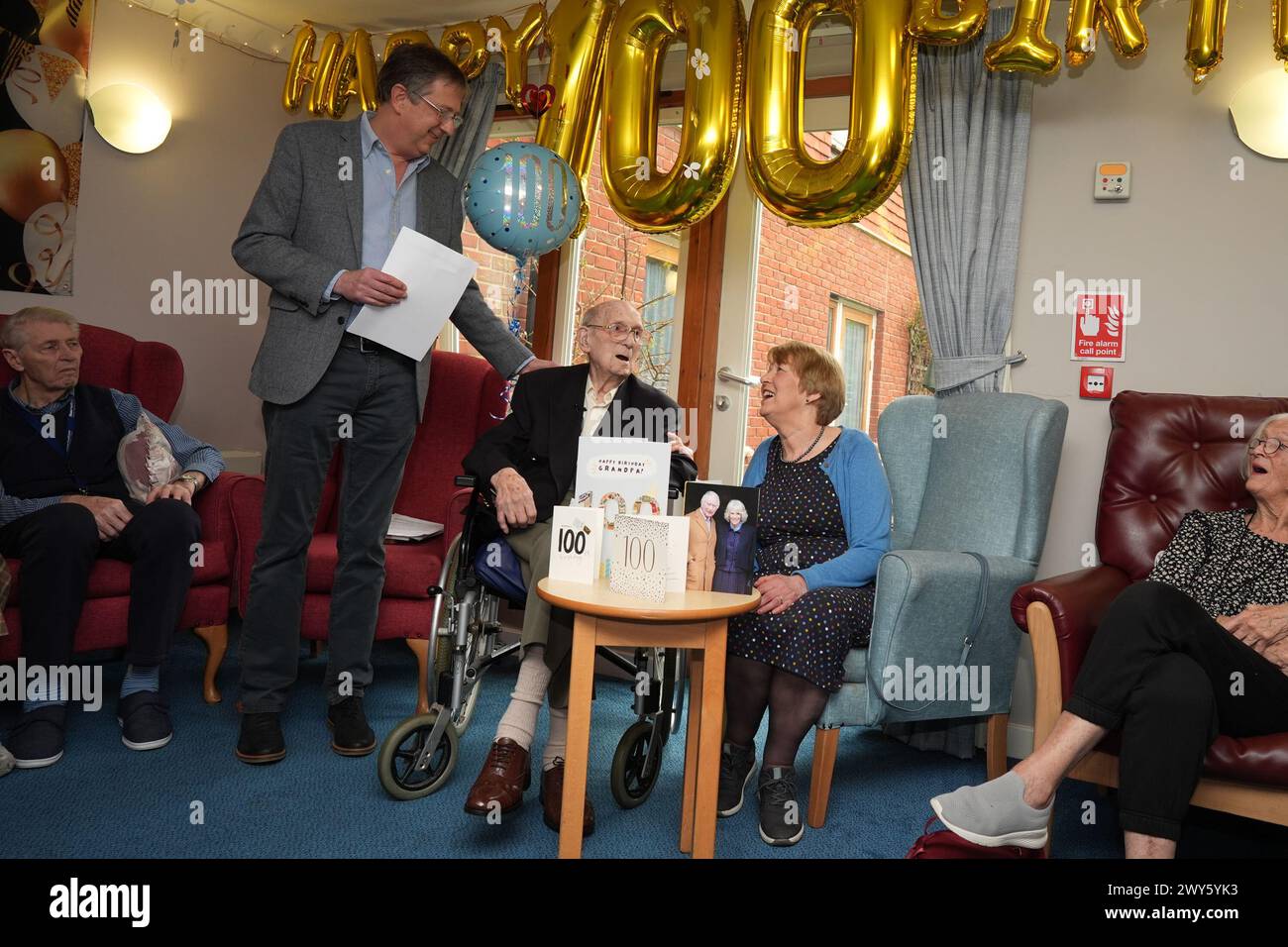 Ian Brignall and Sue Whelan, with their father Ronald Brignall who was ...