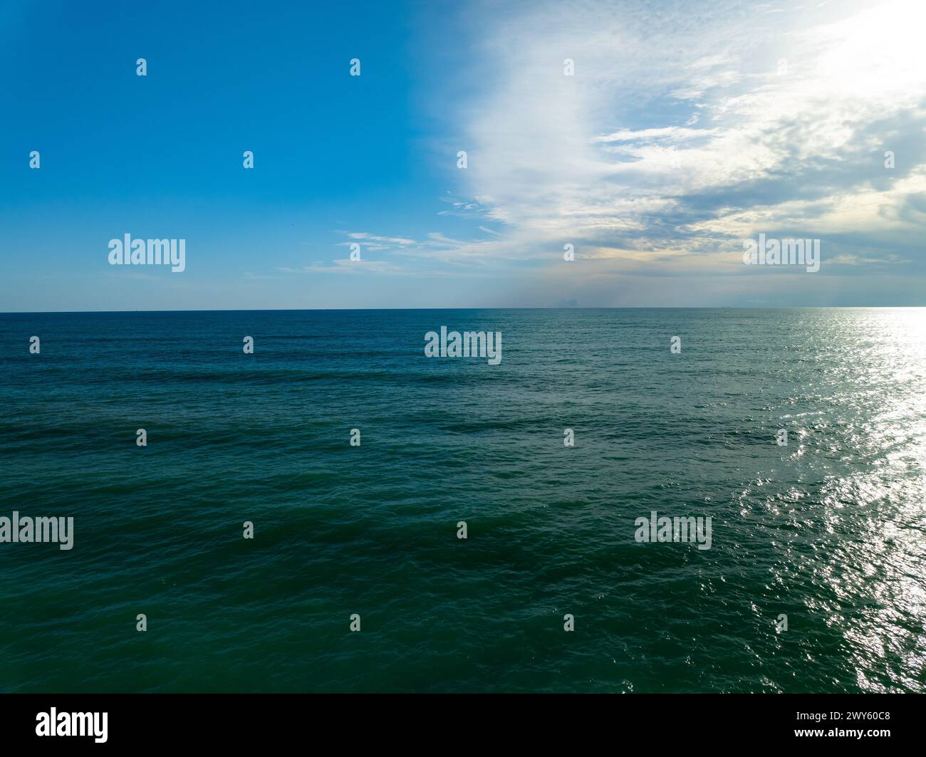 Amazing Top view sea surface waves landscape background Stock Photo - Alamy