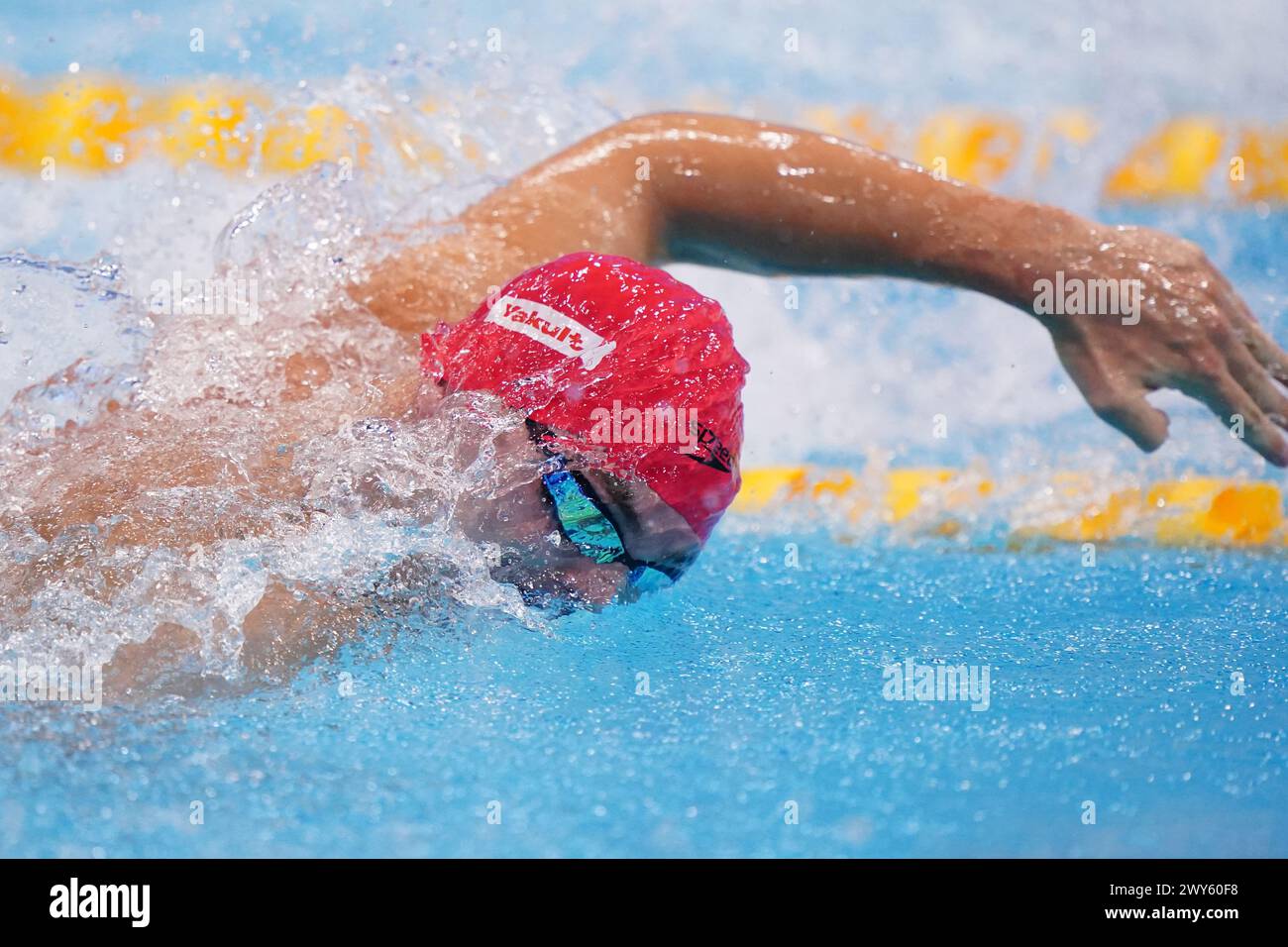 Jacob Whittle in action during the Men's 100m Freestyle Heats on day ...