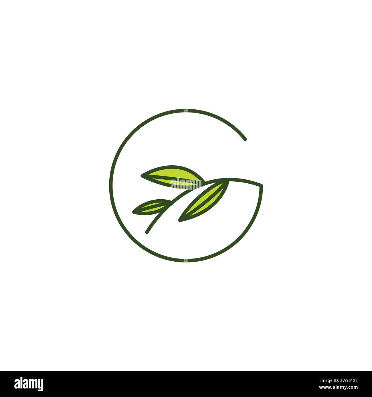 G Leaf Growth Logo Design. Letter G Icon Stock Vector Image & Art - Alamy
