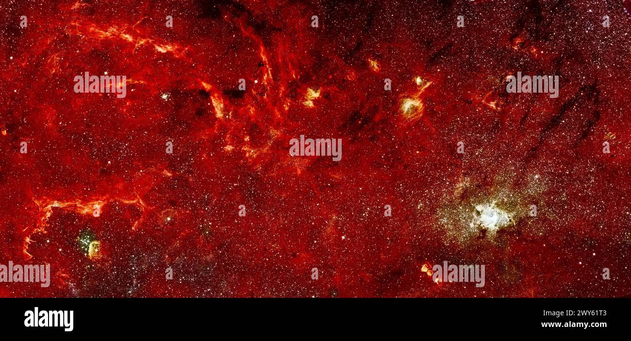 Galactic Center Region in Infrared from Spitzer. Digital enhancement of ...