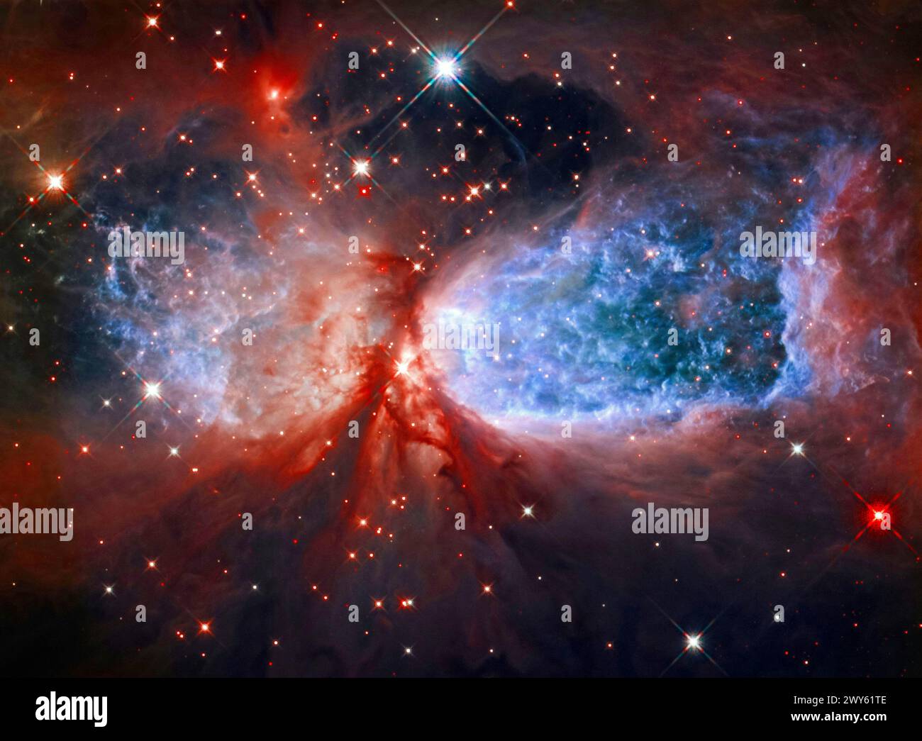 Images of the Hubble Telescope. Part of a series. Digital enhancement ...