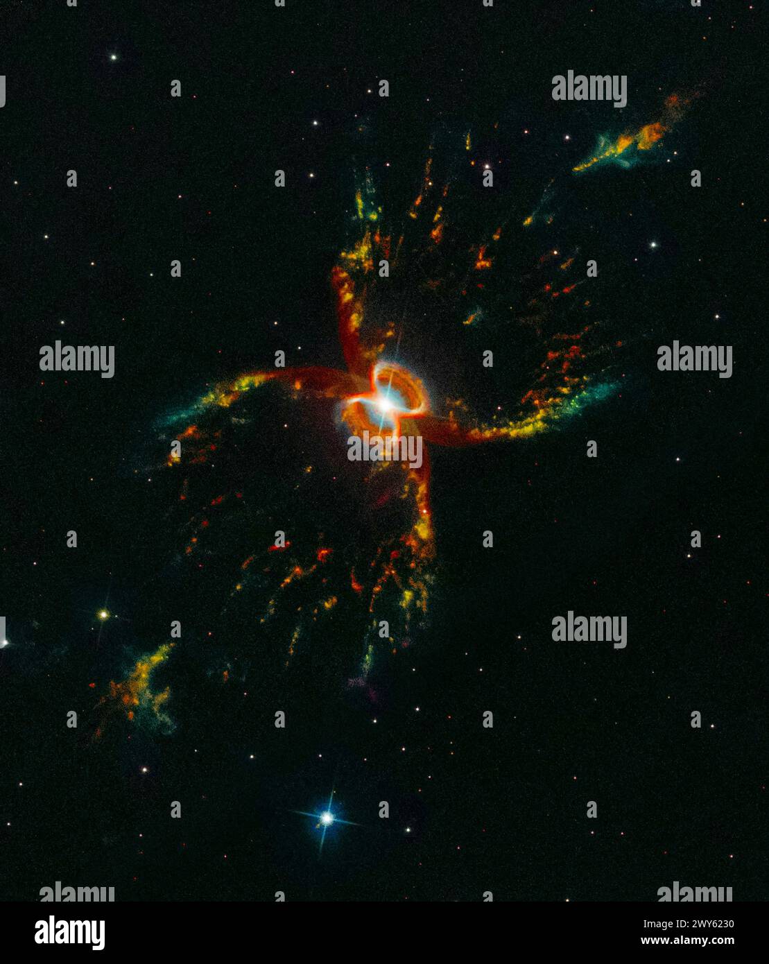 Southern Crab Nebula. Part of a series. Digital enhancement of an image ...