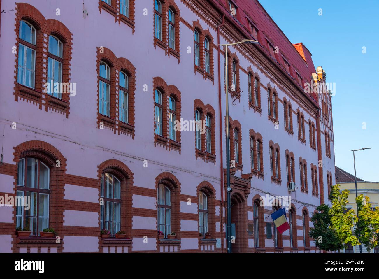 Historical houses in Romanian town Cluj-Napoca Stock Photo - Alamy