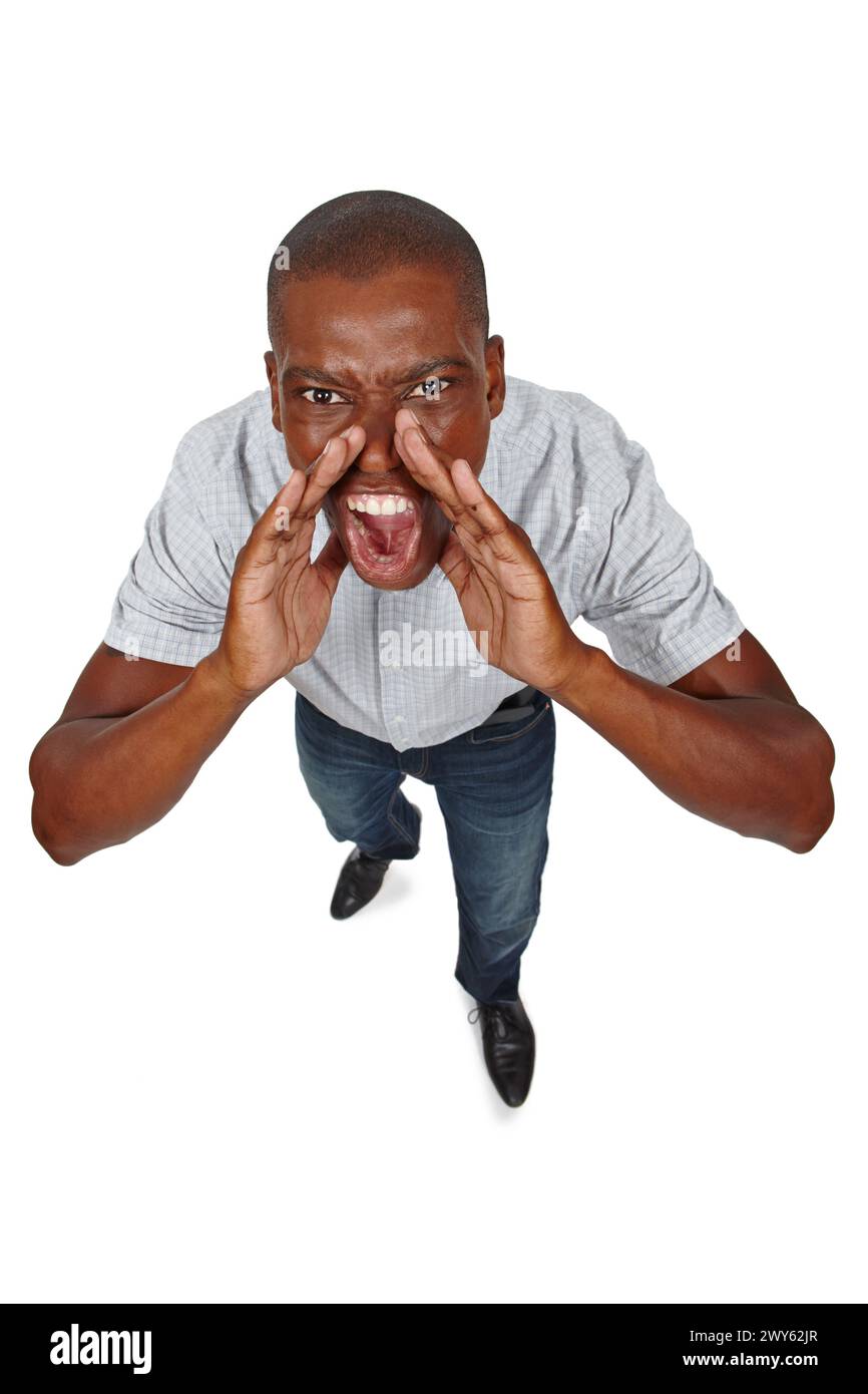 Angry black man hi-res stock photography and images - Alamy