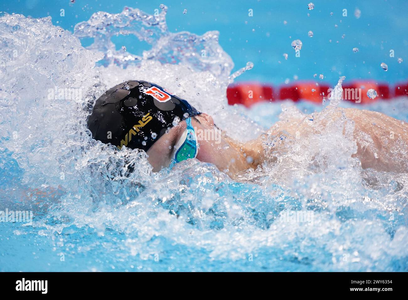 David Cumberlidge in action during the Men's 100m Freestyle Heats on ...