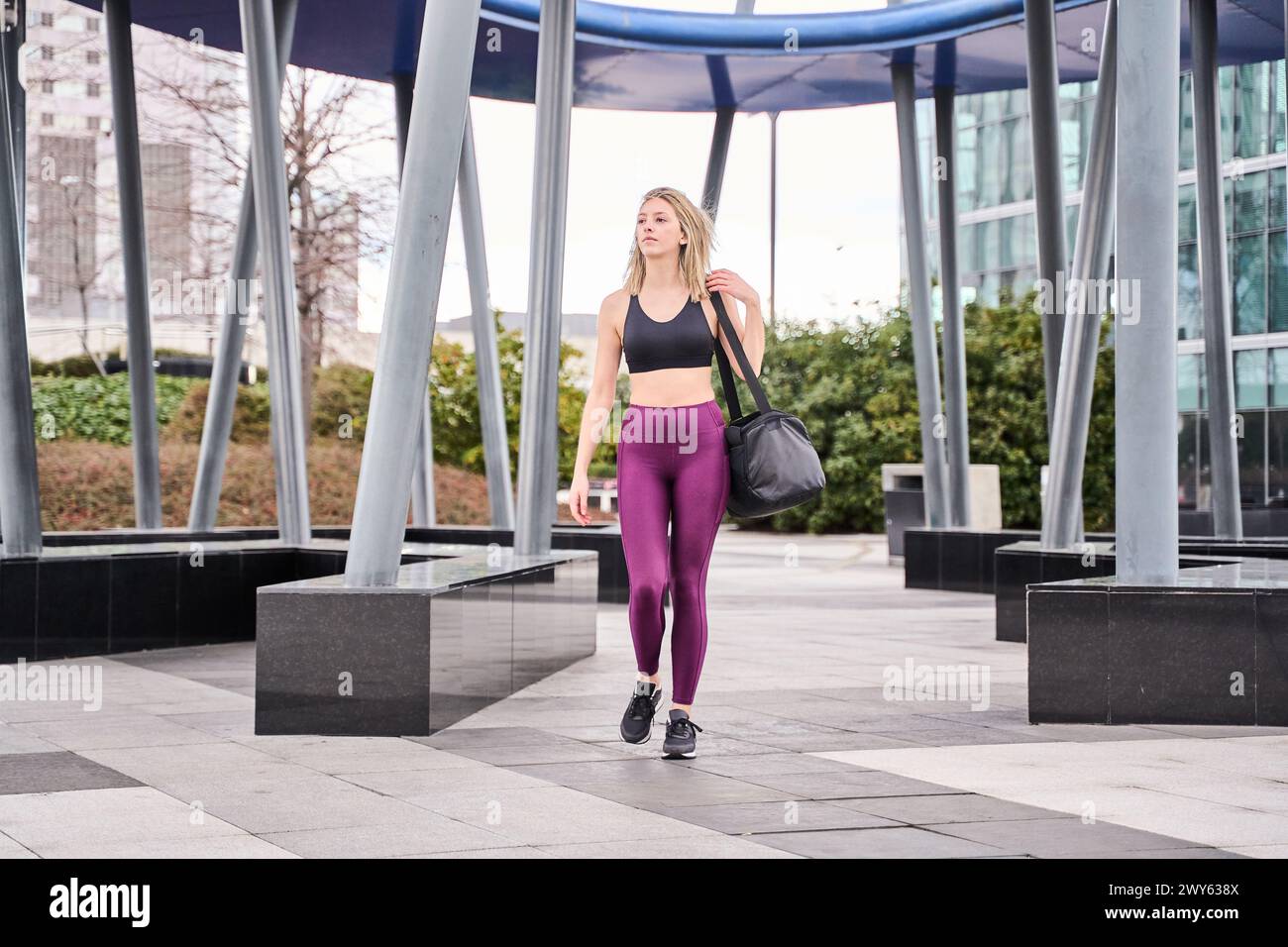 Female athlete walking alone on hi-res stock photography and images - Alamy