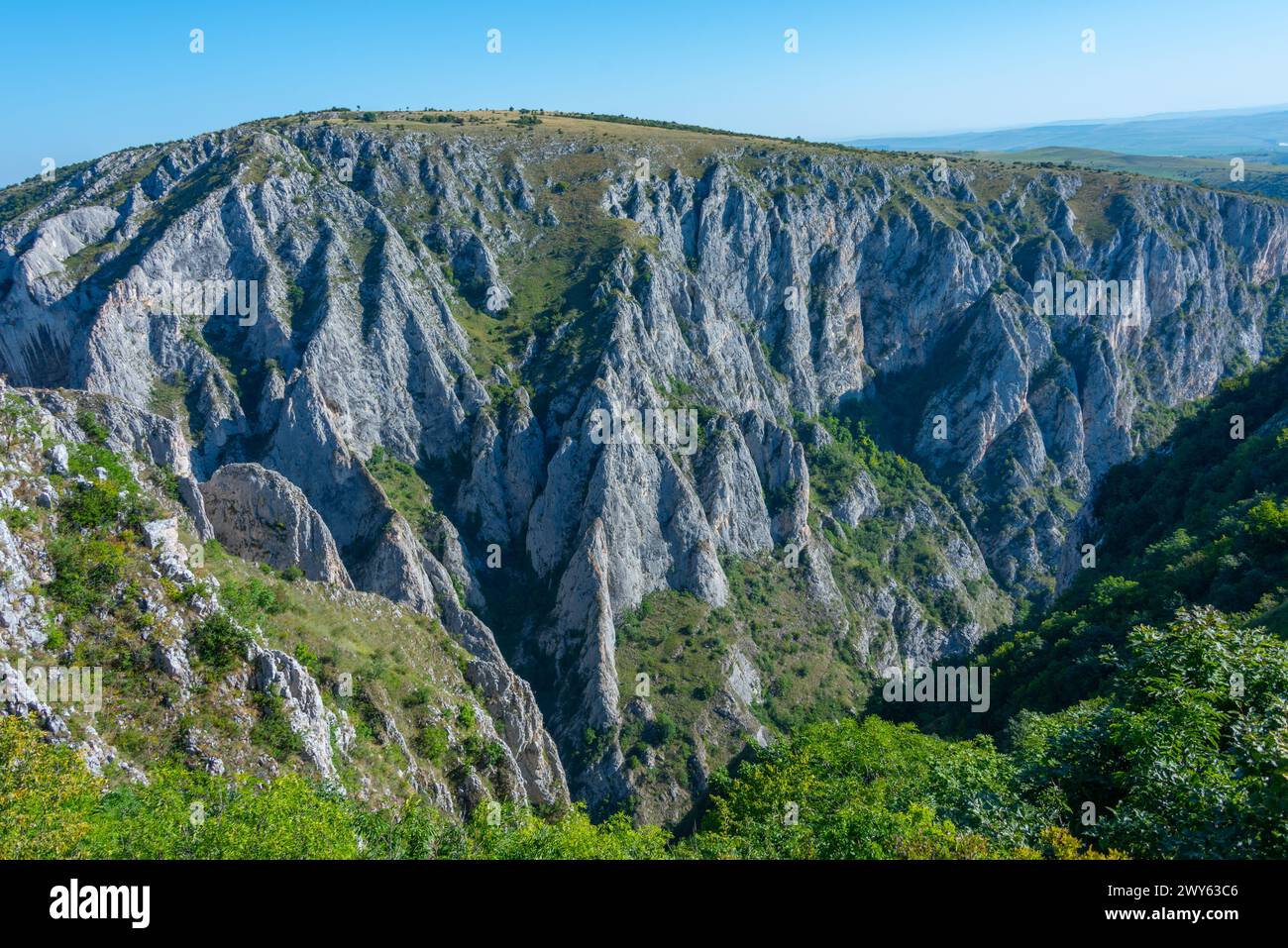 Panorama view of Turda gorge in Romania Stock Photo - Alamy
