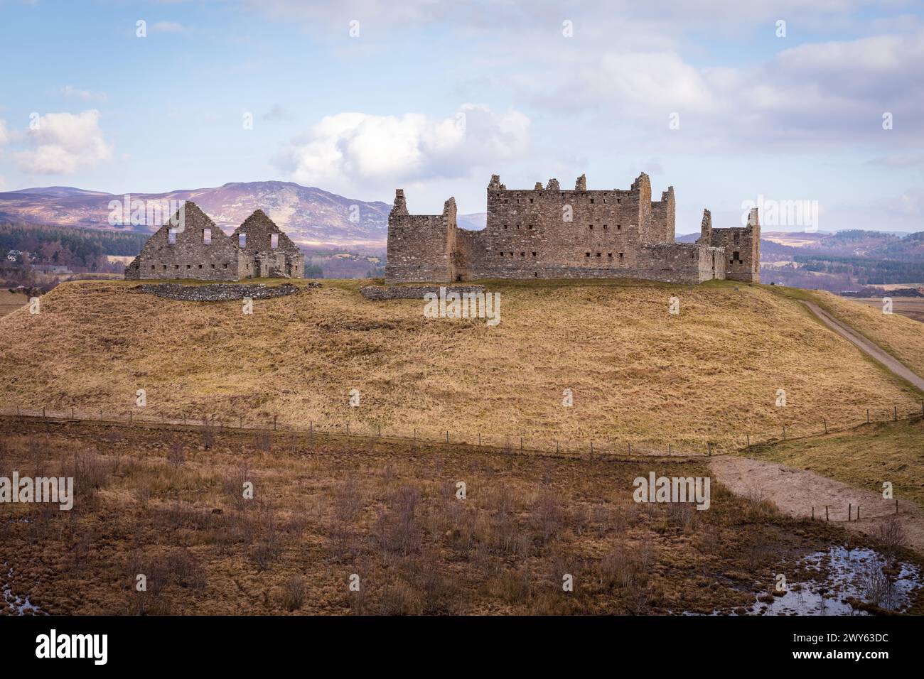 Ruthven Barracks, Scotland. Maintained as a scheduled monument by ...
