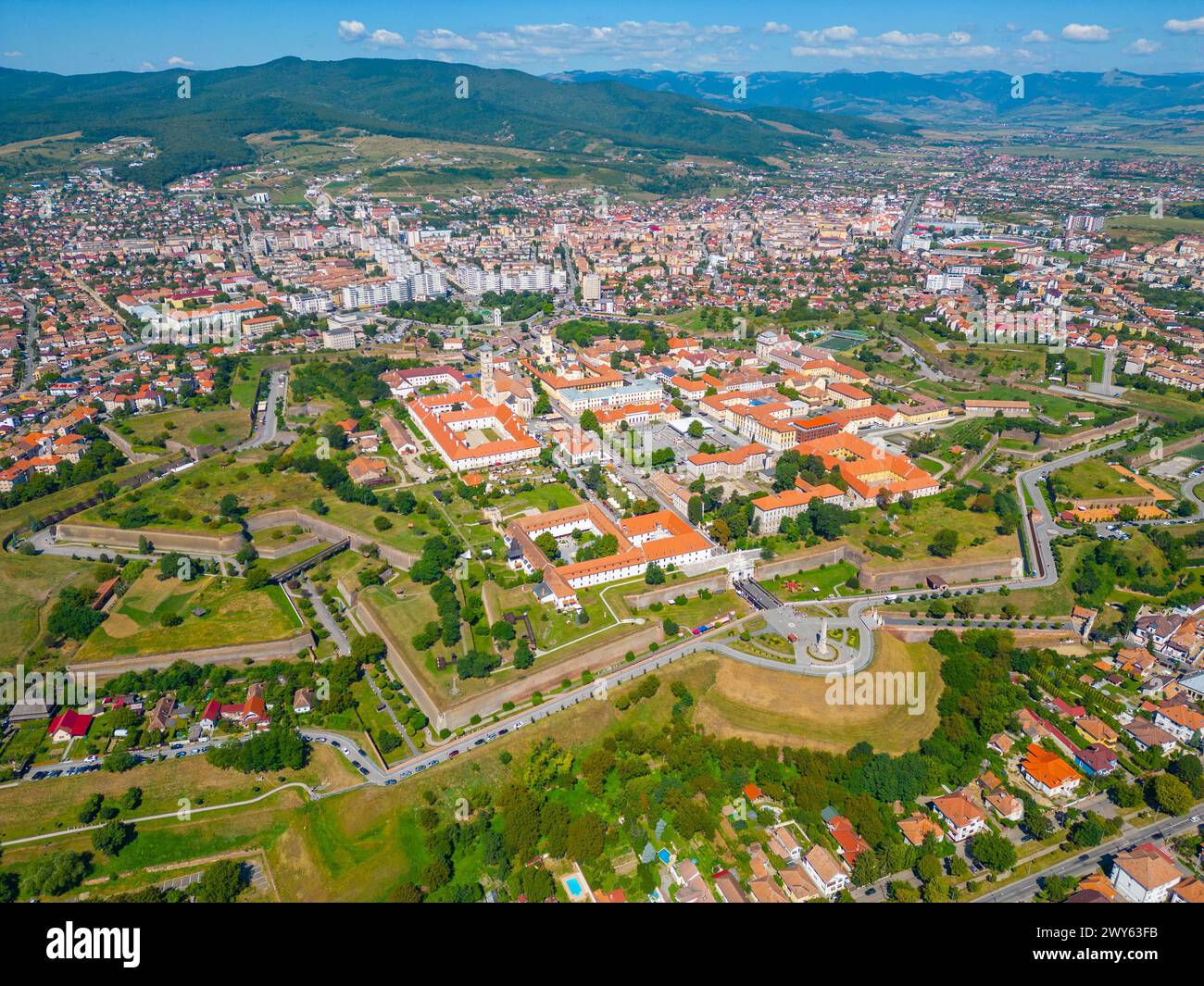 Aerial view historic city alba hi-res stock photography and images - Alamy