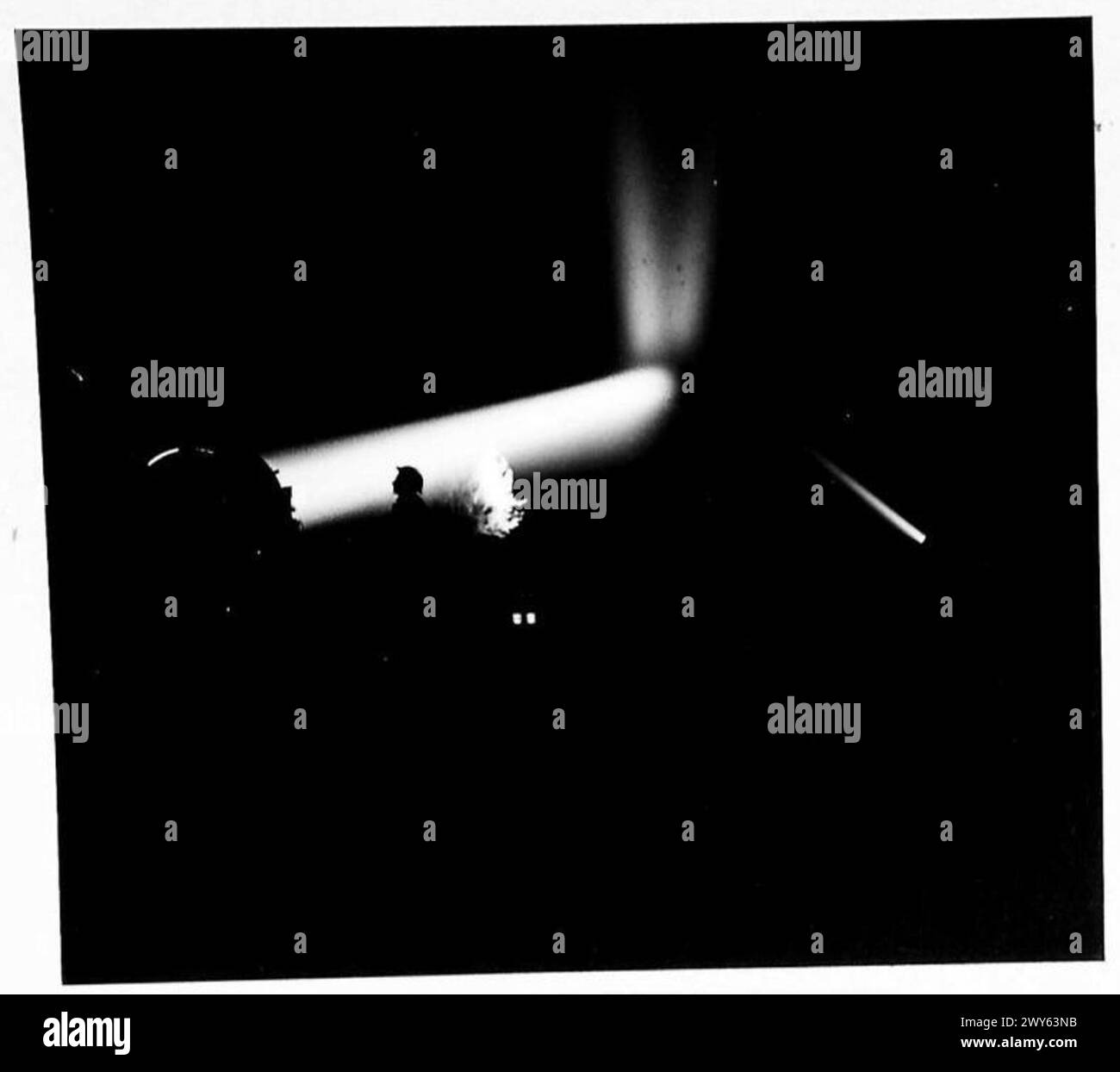 THE FIGHTING LIGHT - General view of three beams covering the area ...