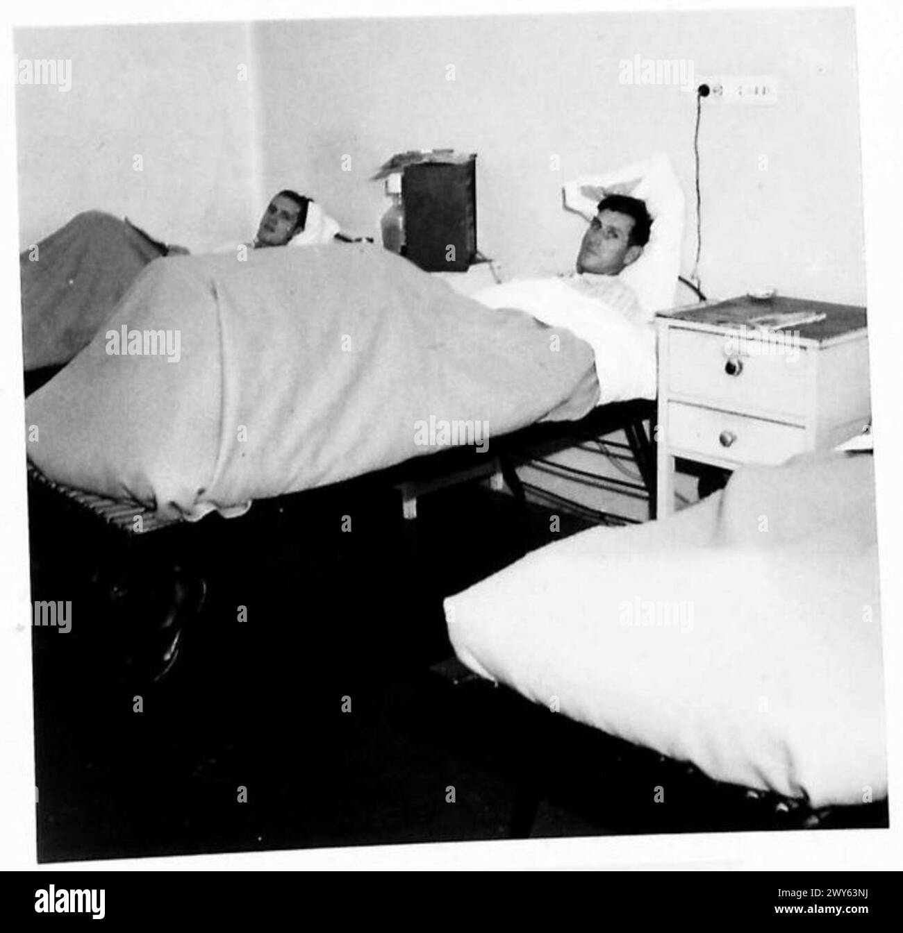 A WEHRMACHT BARRACKS AND HOSPITAL IN GERMANY - View of one of the small ...