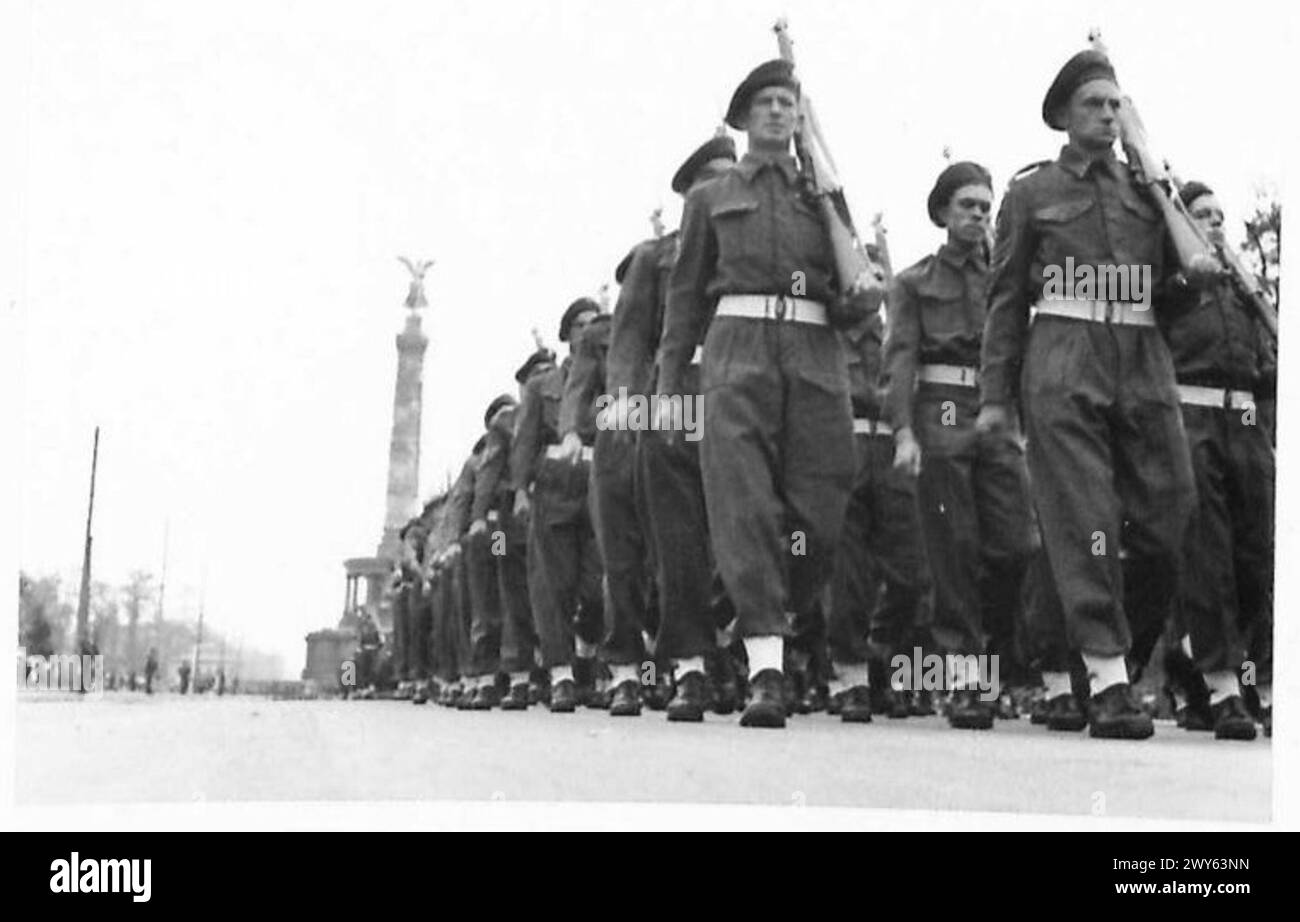 BIG THREE PARADE : REHEARSAL IN BERLIN - Infantry of the 7th Armoured ...
