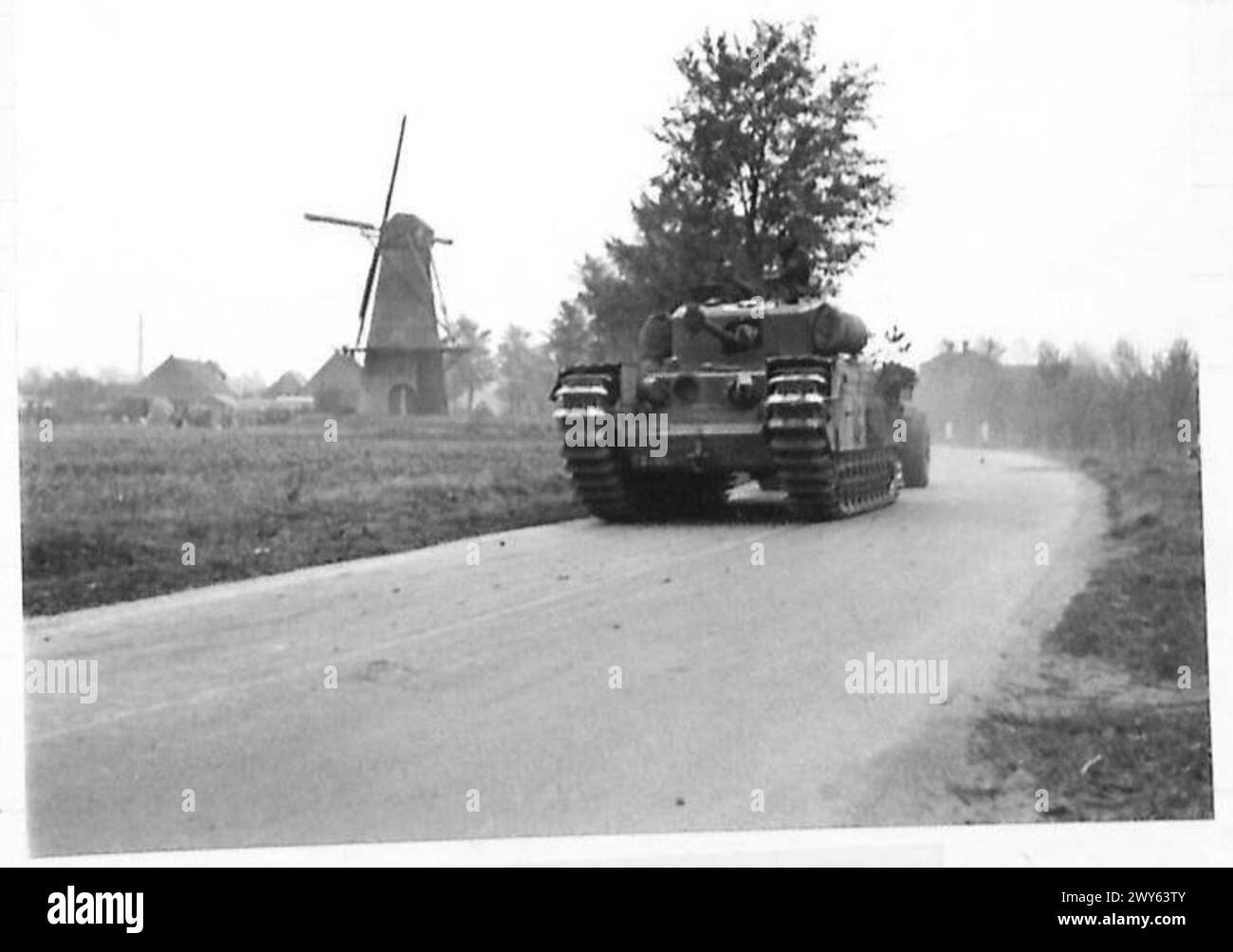 THE ADVANCE ON OOSTERHOUT - Tanks rolling on to Oosterhout pass a ...