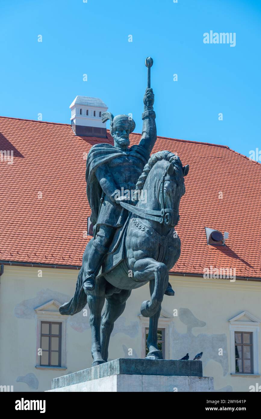 Michael the Brave Equestrian Statue at Alba Iulia, Romania Stock Photo ...
