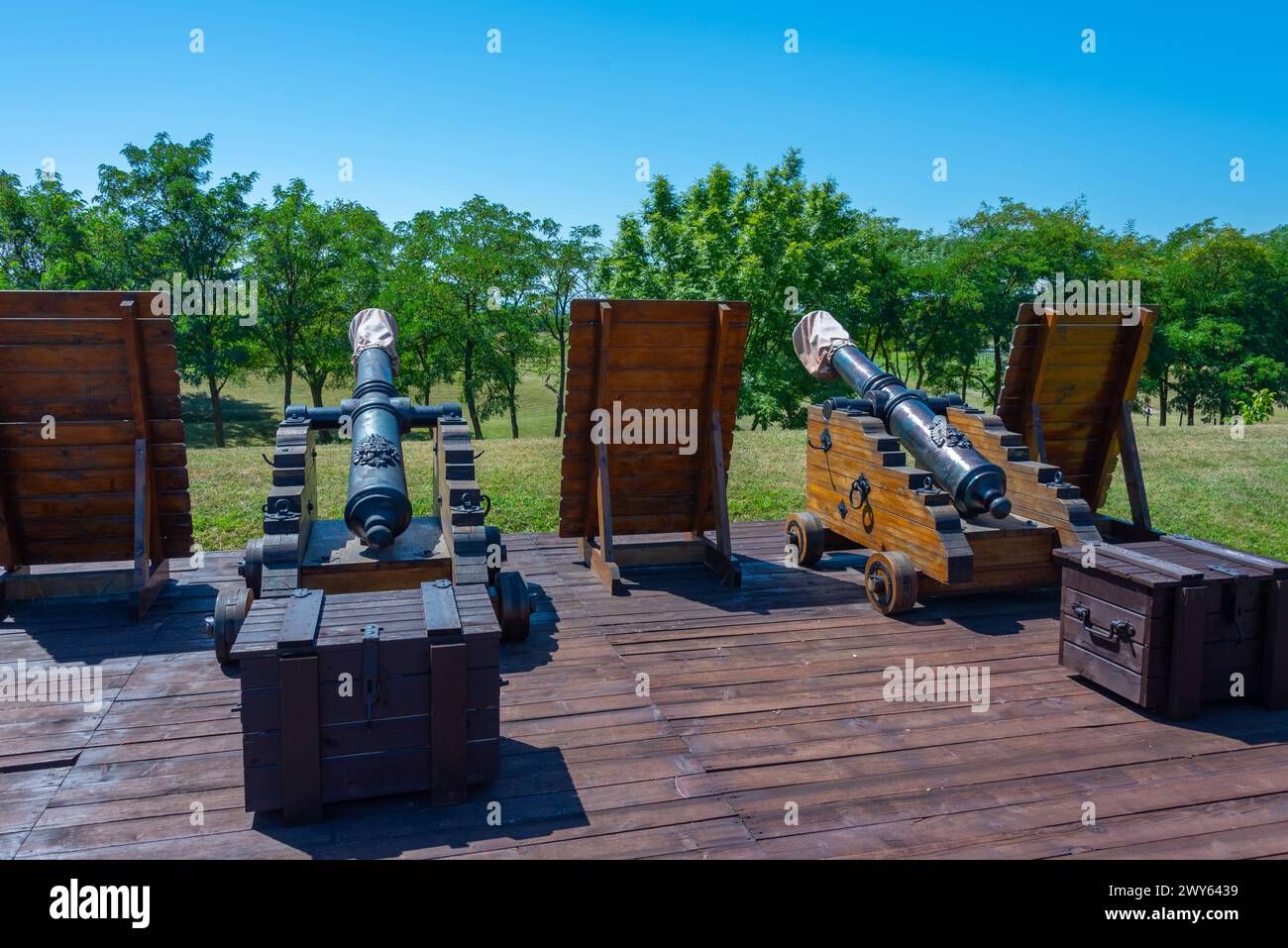 Weapons at the Alba Iulia citadel in Romania Stock Photo - Alamy