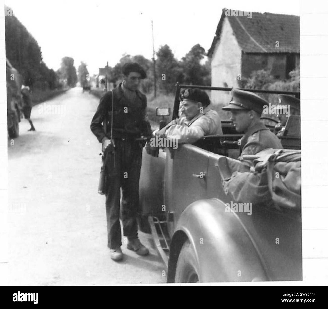 FIELD MARSHAL MONTGOMERY FOLLOWS HIS TROOPS NORTH - The Field Marshal ...