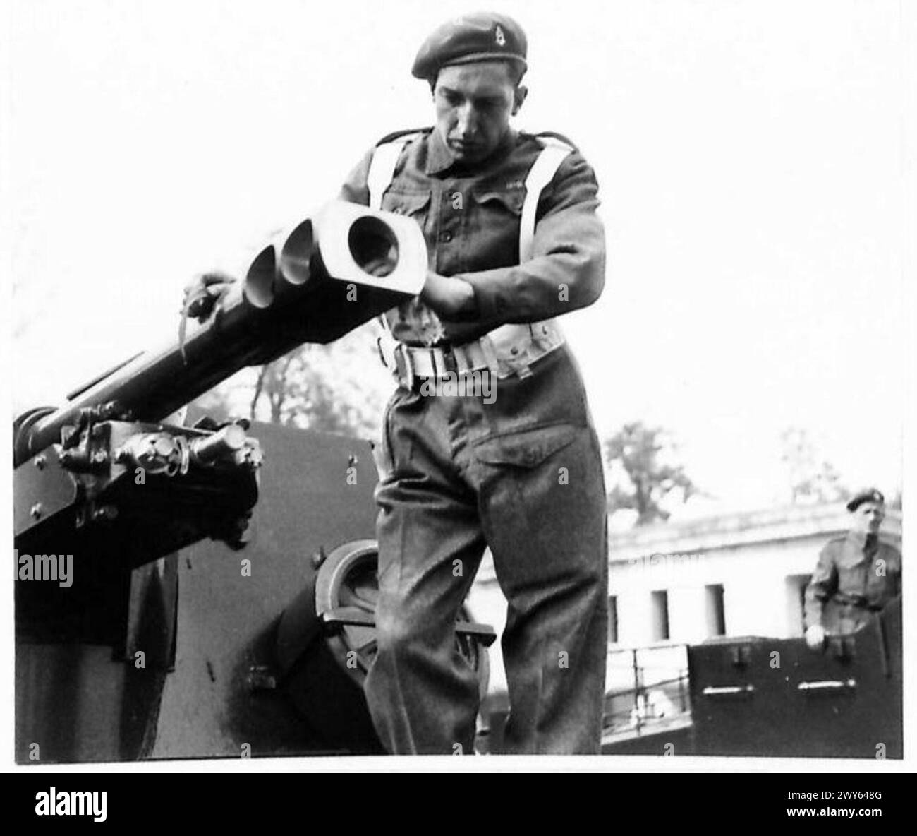 BIG THREE PARADE : REHEARSAL IN BERLIN - Gunner J.R. Piggin of Stoke ...