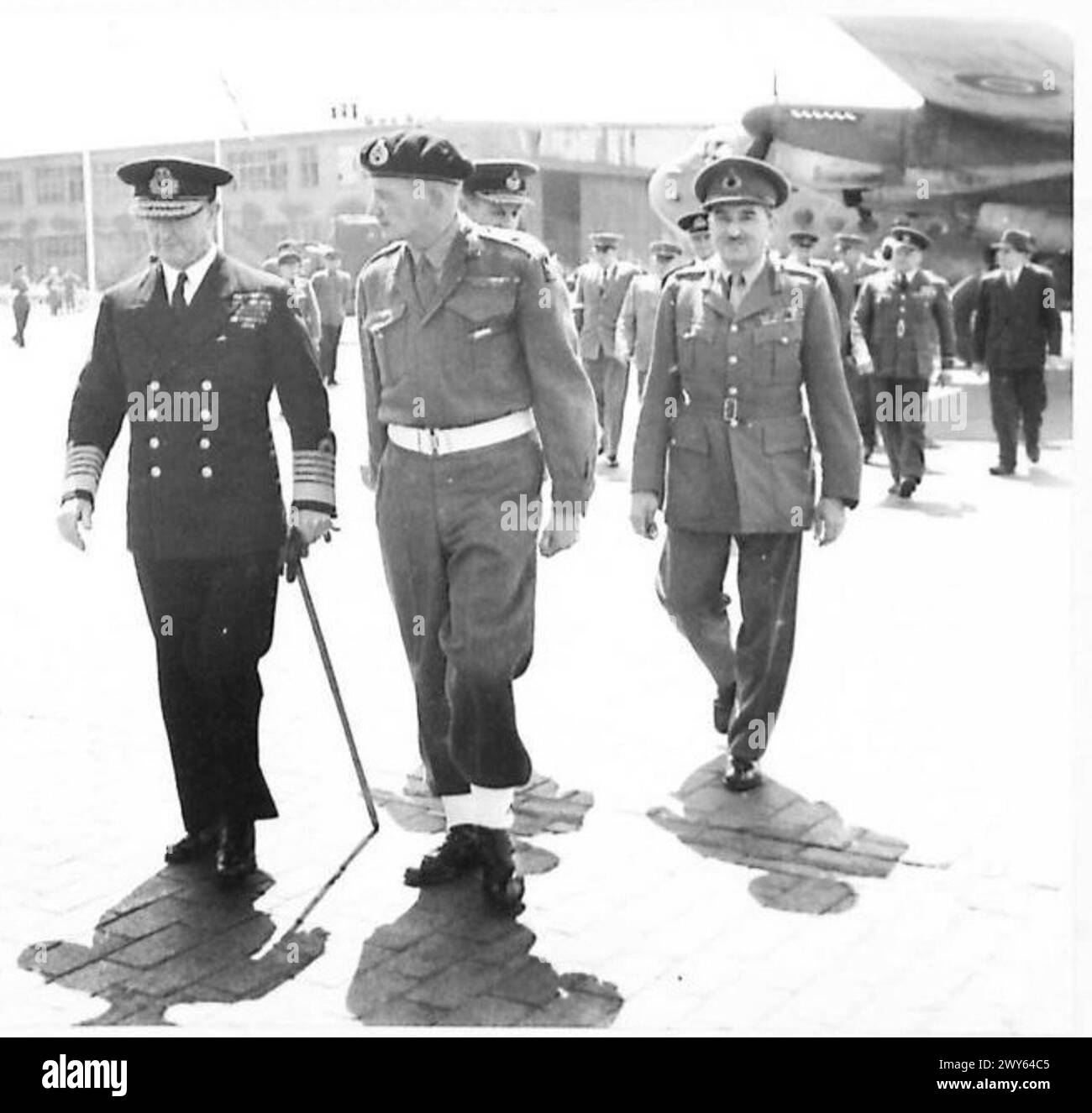 BIG THREE CONFERENCE : POTSDAM - Admiral Cunningham with Major General ...