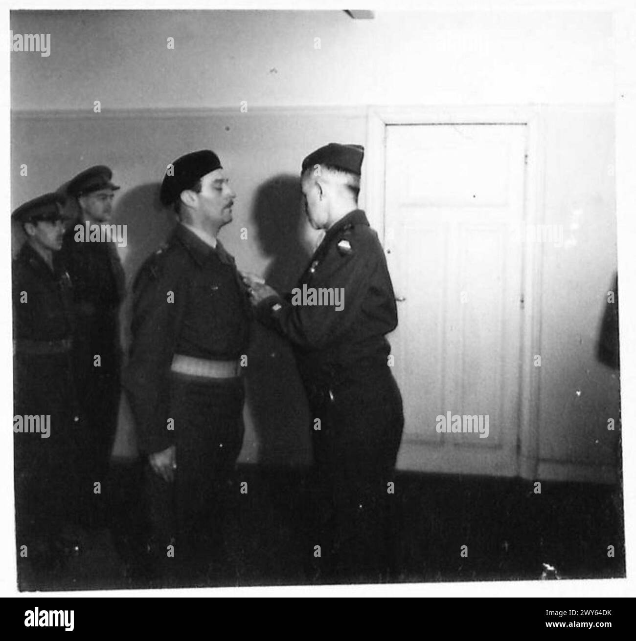 INVESTITURE BY GEN OMAR BRADLEY - Lt-Col H.M. Llewellyn, OBE, Legion of ...